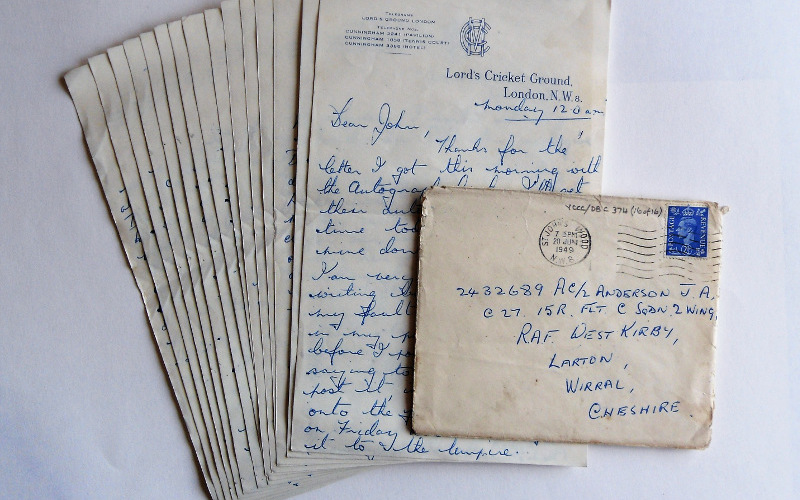 Incredible, unseen letters of Brian Close: Just a Few Lines