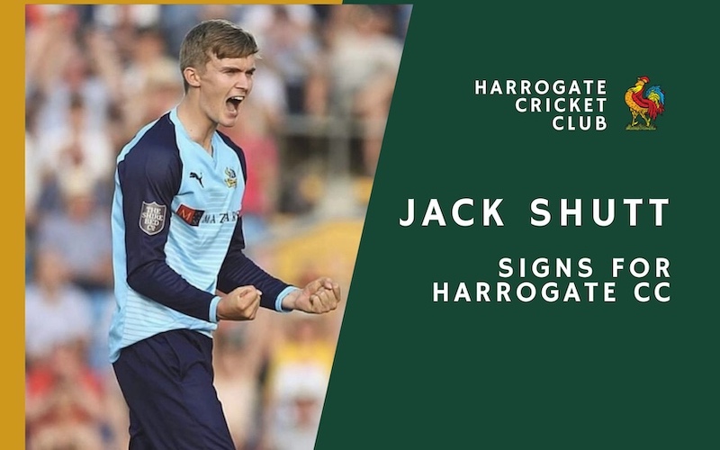 Jack Shutt: Bowling off-spin in a Harrogate shop window