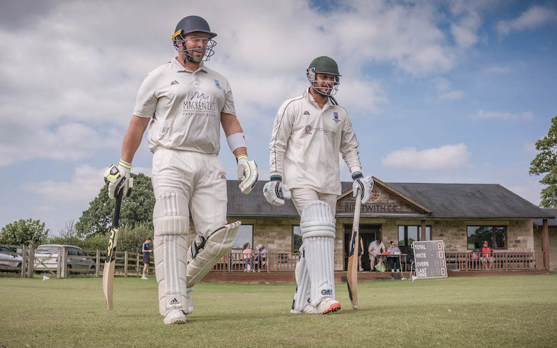 Blubberhouses rain boundaries at scenic Birstwith Cricket Club